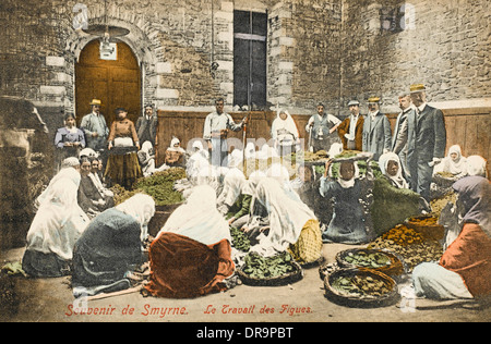 Fig sorting - Djanik Elmassian Fig Factory, Izmir, Turkey Stock Photo ...