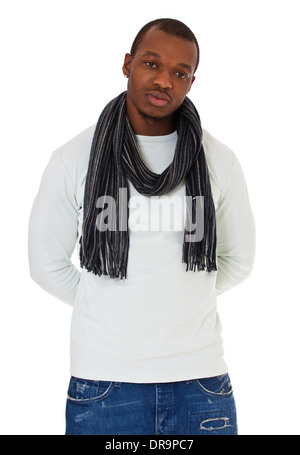 Attractive black guy. All on white background Stock Photo - Alamy