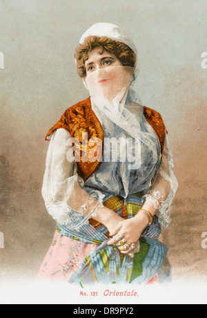 Turkish Veiled Harem Girl Stock Photo - Alamy