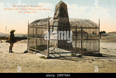 Boundary Monument between USA and Mexico - Tijuana Stock Photo - Alamy