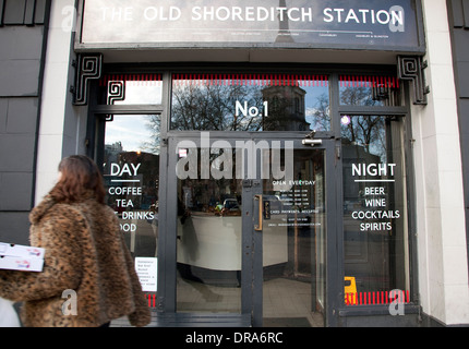 The Old Shoreditch Station cafe, London, England, UK Stock Photo - Alamy