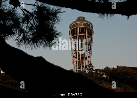 Enoshima lighthouse (Enoshima Sea Candle) on Enoshima island, Kanagawa ...