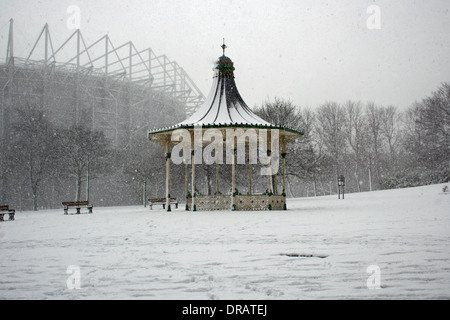 Leazes Stand, St James' Park, home ground of Newcastle United football ...