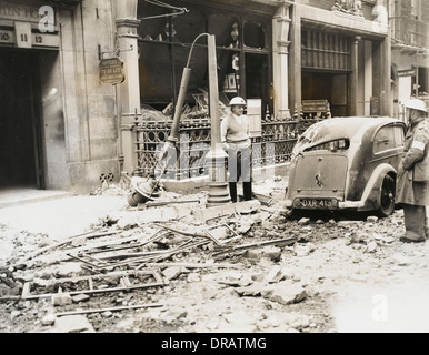 WW2 Air Raid Damage Air raid scenes at Bridlington Stock Photo - Alamy