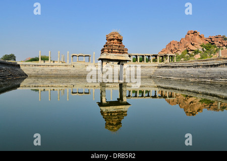 Ancient water pool in Hampi, India Stock Photo - Alamy