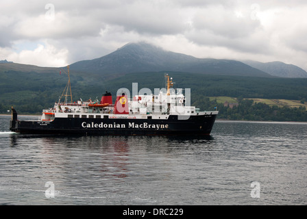 CalMac car and passenger ferry Isle of Arran at the new Caledonian ...