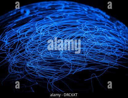 An abstract background from moving fiber optic lights Stock Photo - Alamy