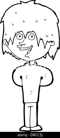 cartoon happy scruffy boy Stock Vector Image & Art - Alamy