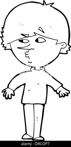 cartoon suspicious man looking over shoulder Stock Vector Image & Art ...