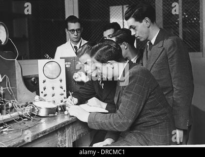 French radio operator training WWII Stock Photo - Alamy