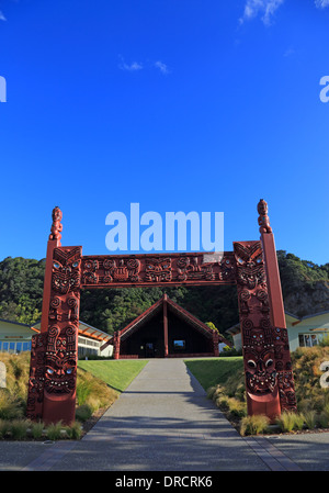 Mataatua Wharenui, Maori Meeting House, Whakatane, Eastern Bay of ...