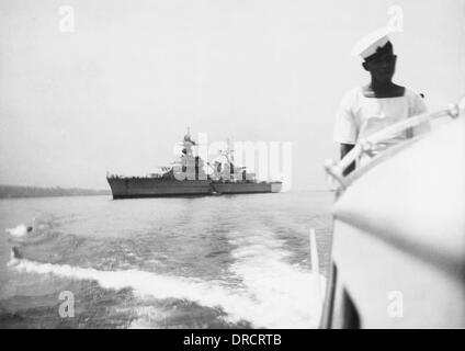 French Cruiser WWII Stock Photo - Alamy