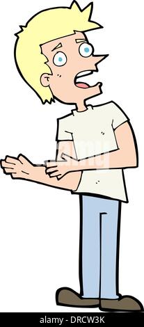 cartoon man making excuses Stock Vector Image & Art - Alamy