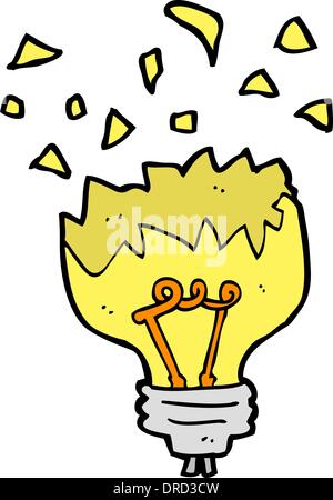 cartoon light bulb exploding Stock Vector Image & Art - Alamy