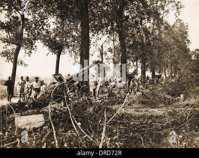 German artillery WWI Stock Photo - Alamy