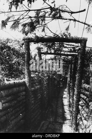 Communications trench WWI Stock Photo - Alamy