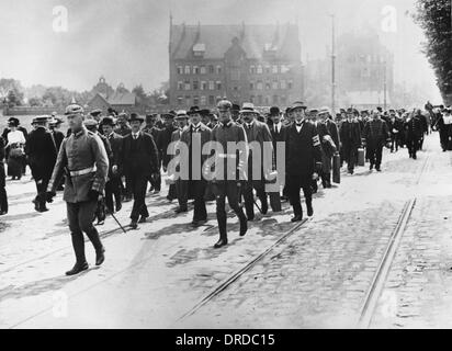 German reserve troops WWI Stock Photo - Alamy