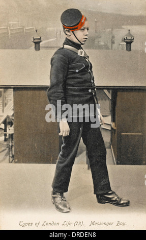 London Messenger Boy Stock Photo - Alamy