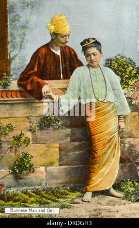 Burma (Myanmar) - Traditional Costume (4/4 Stock Photo - Alamy