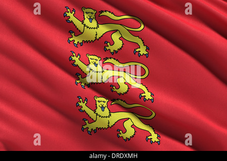 Flag of Upper Normandy, France Stock Photo - Alamy
