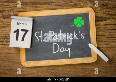 March 17 is St. Patrick's Day. Composition of sweet gingerbread on a ...