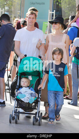 Monet Mazur shopping at The Grove with her husband Alex de Rakoff and ...