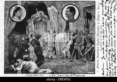 Assassination of King and Queen of Serbia Stock Photo - Alamy