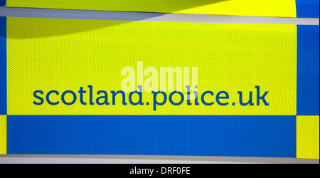 Police Scotland sign on vehicle Stock Photo - Alamy