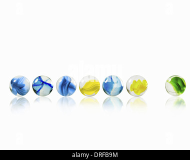 row of marbles Stock Photo - Alamy