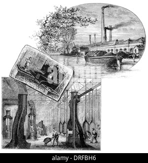 Royal Small Arms Factory, Enfield: The Large Room, 1861. The RSAF was a ...