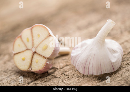 Fresh Garlic, Cross Section, Germany Stock Photo - Alamy