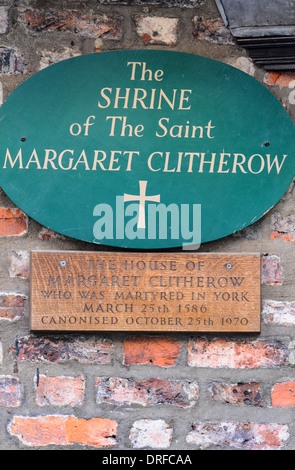 The Shrine of The Saint Margaret Clitherow,York,North Yorkshire,England ...