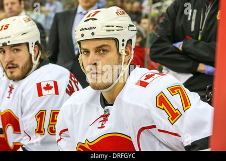 Calgary Flames left wing Lance Bouma (17) during the NHL game between ...