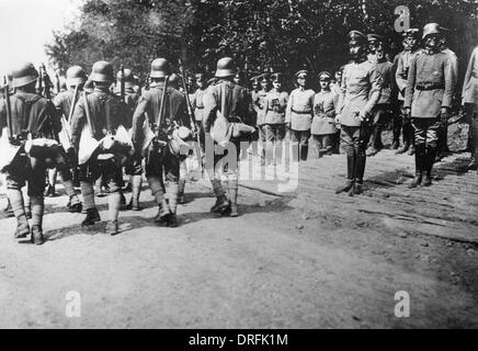 Crown Prince Wilhelm of Prussia inspecting troops, WW1 Stock Photo - Alamy