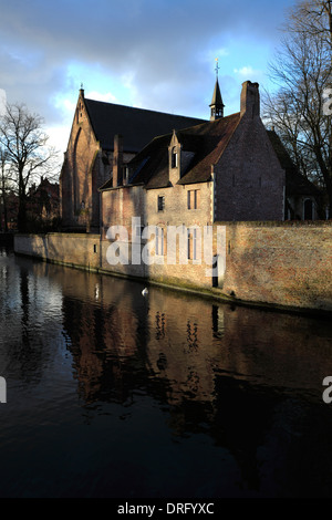 Buildings of the Beguinage Convent, Bruges City, West Flanders, Flemish ...