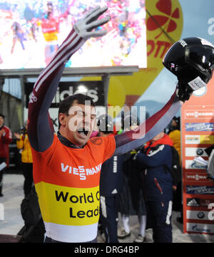 Koenigssee, Germany. 25th Jan, 2014. Latvian skeleton pilot Martins ...