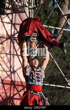 Chinese acrobats and dancers perform in Beijing's most famous acrobat ...