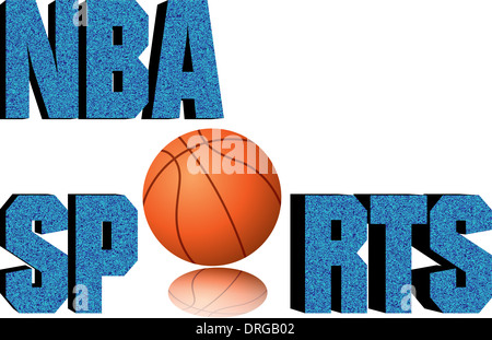 Blue NBA sports clip art Stock Photo - Alamy