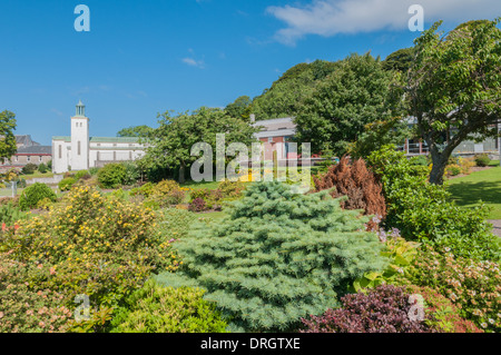 Gardens at the Corran Halls Oban Argyll & Bute Scotland Stock Photo - Alamy