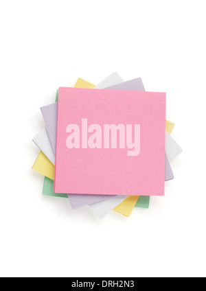 pushpin and checked note paper isolated on white background Stock Photo ...