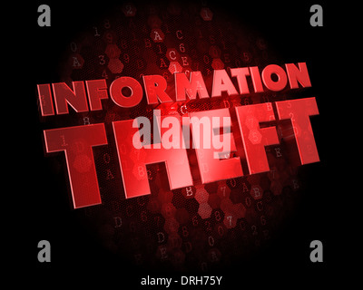 Data theft and cyber security. Red and green padlocks on binary ...