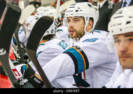 San Jose Sharks right wing Ethan Cardwell (56) during an NHL hockey ...