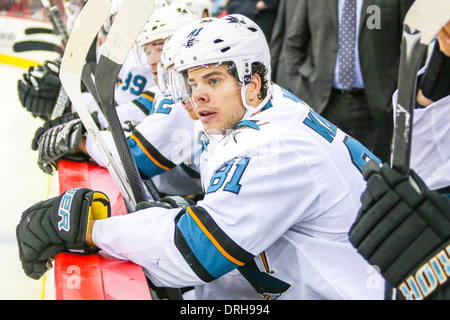 San Jose Sharks center Tyler Toffoli during an NHL hockey game against ...
