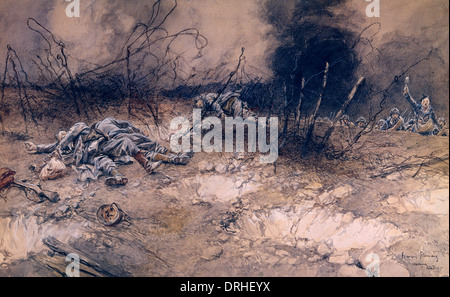 Dead soldiers on a battlefield, WW1 Stock Photo - Alamy