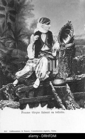 Turkish Veiled Harem Girl Stock Photo - Alamy