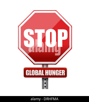 hunger warning road sign Stock Photo - Alamy