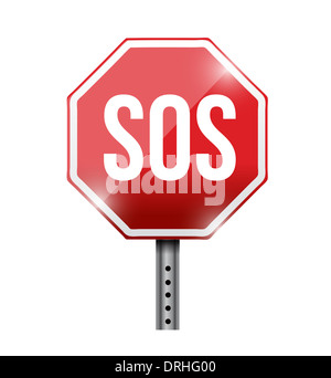 SOS is a Morse code distress signal. The red lifebuoy in the ...