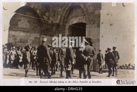 GENERAL EDMUND ALLENBY enters Jerusalem on foot 11 December 1917 Stock ...