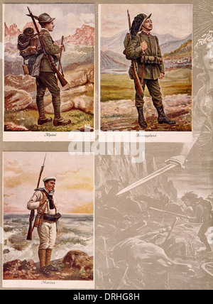 Italian Bersaglieri soldiers, WW1 Stock Photo - Alamy