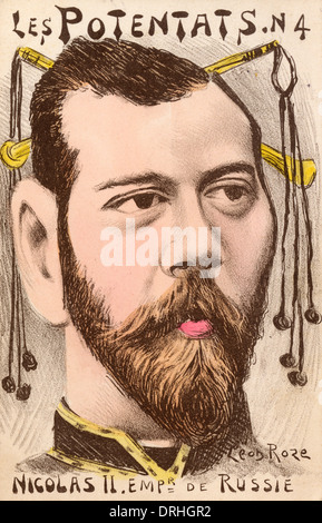 Cartoon of Tsar Nicholas II of Russia Stock Photo - Alamy